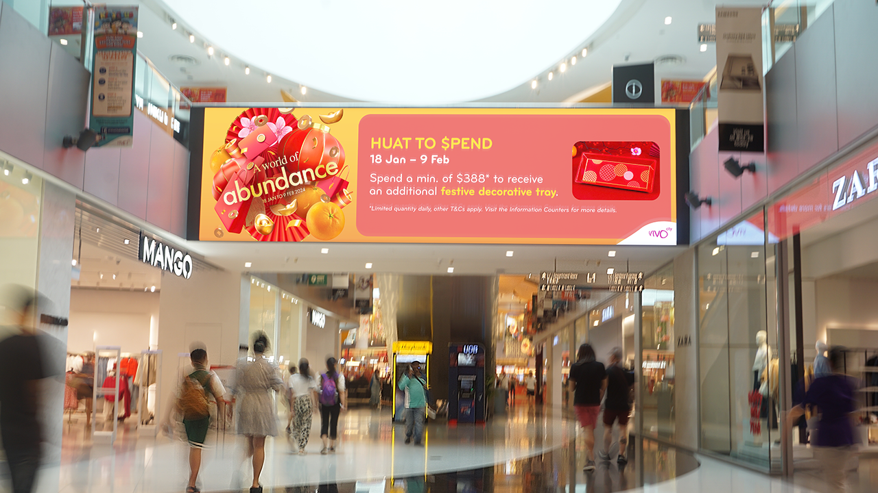 Bigger and brighter screens on SPHMBO’s VivoCity screen network | SPH Media