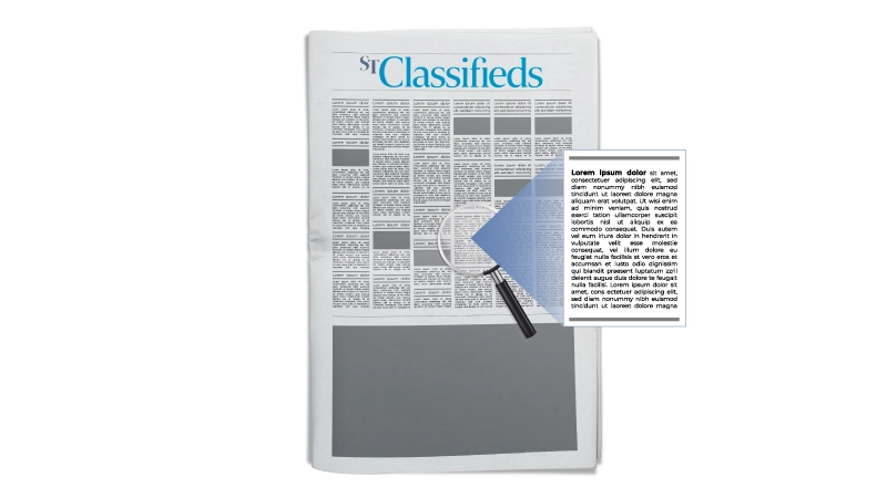 Classifieds Run-On | SPH Media