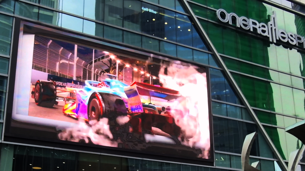 Singapore GP revs up for Formula 1 night race with first 3D-effect OOH ...